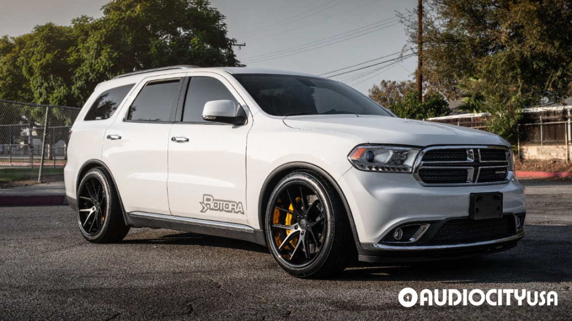 2015 Dodge Durango on 22" Ferrada Wheels FR2 Matte Black with Gloss ...