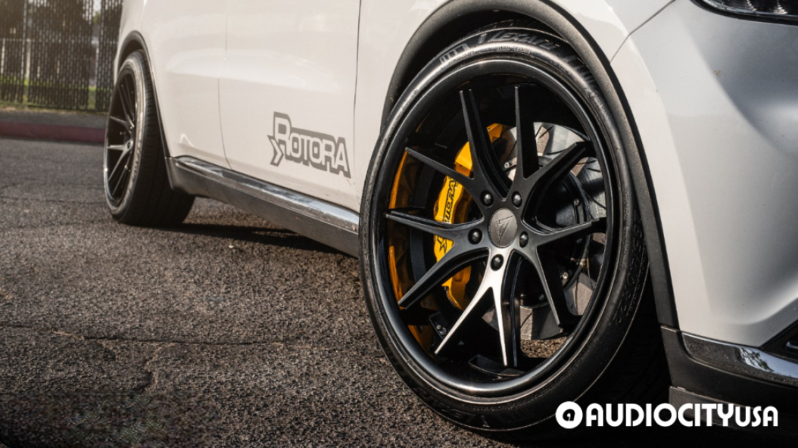 2015 Dodge Durango on 22" Ferrada Wheels FR2 Matte Black with Gloss ...