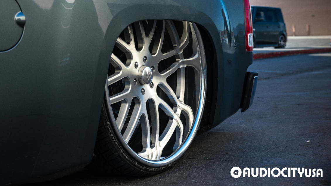 2008 Chevrolet Silverado 1500 on 26" Intro Wheels ID313 Brushed Silver ...