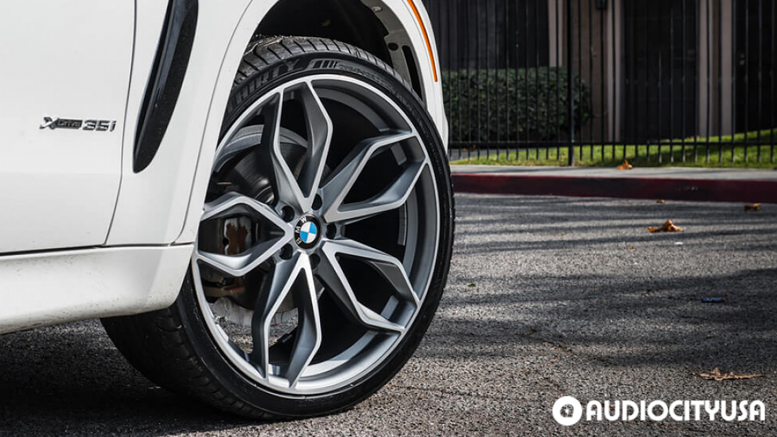 2018 BMW X6 on 22" Road Force Wheels RF17 Satin Gunmetal Machined ...