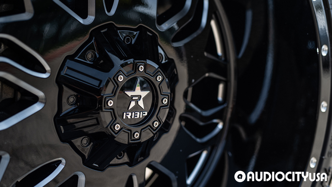 2012 Nissan Titan on 20" RBP Wheels 87R Blade Gloss Black Milled ...