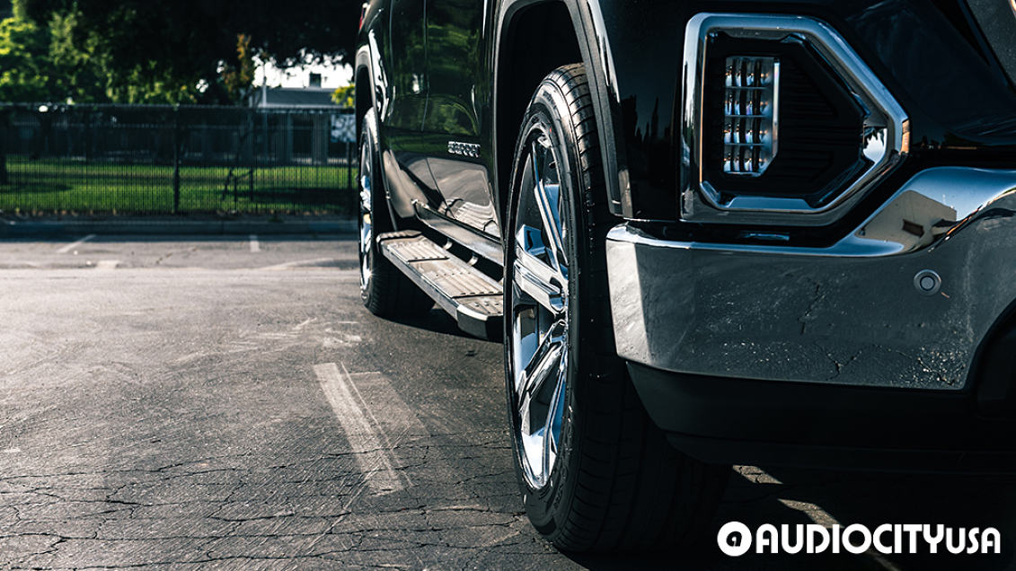 2019 GMC Sierra 1500 on 22" OEM Replica Wheels GMC sierra FR47 Chrome ...