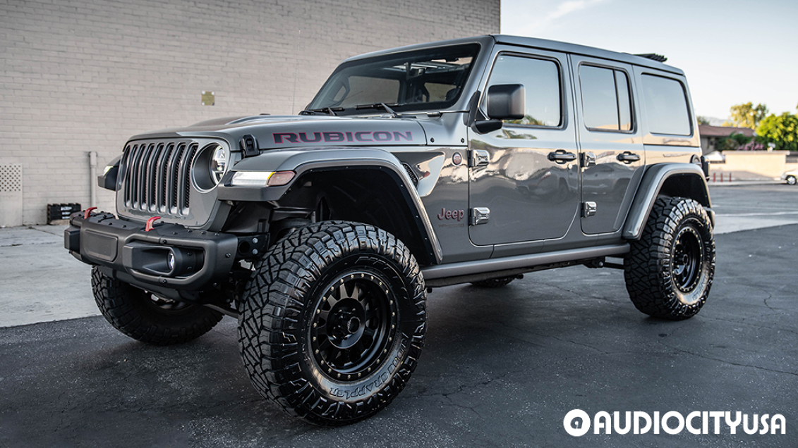 2019 Jeep Wrangler on 17" Method Wheels 304 Double Standard Matte Black ...