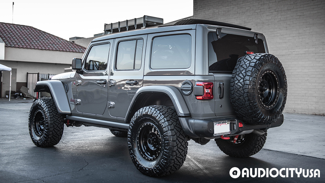 2019 Jeep Wrangler on 17" Method Wheels 304 Double Standard Matte Black ...