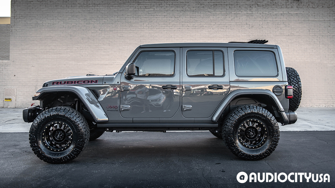 2019 Jeep Wrangler on 17" Method Wheels 304 Double Standard Matte Black ...