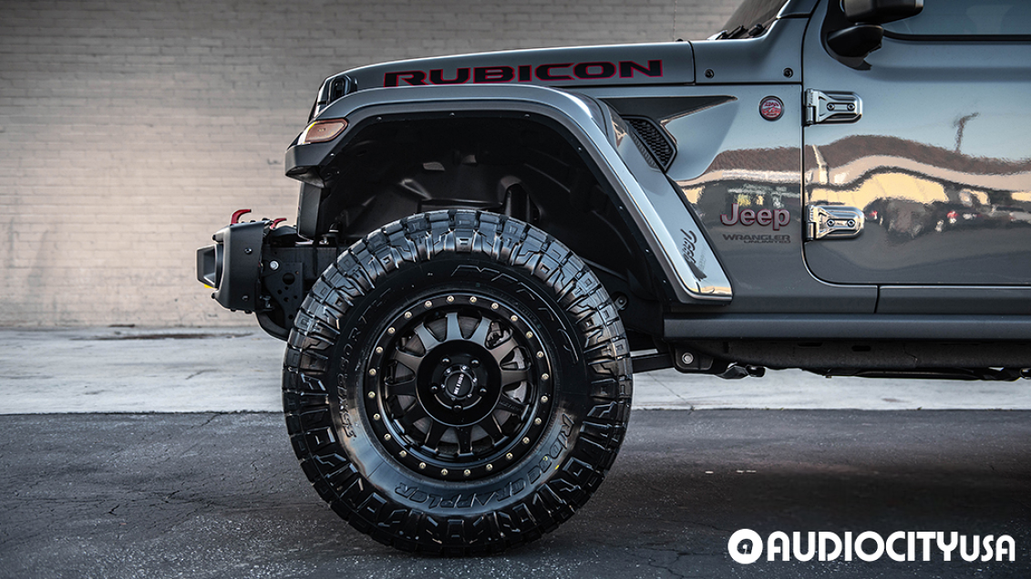 2019 Jeep Wrangler on 17" Method Wheels 304 Double Standard Matte Black ...