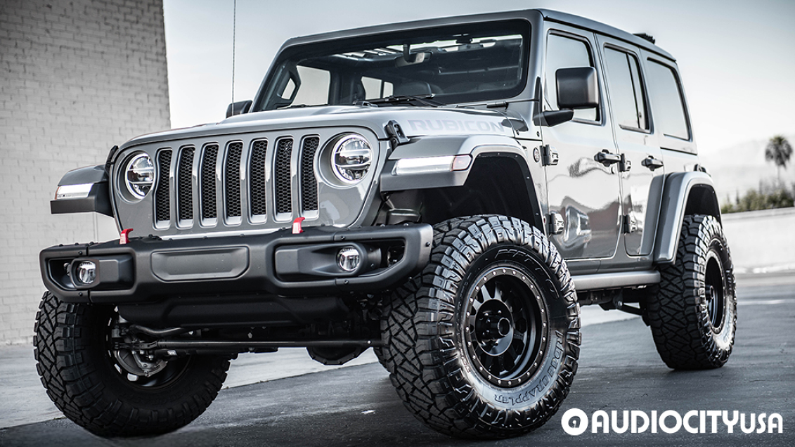 2019 Jeep Wrangler on 17" Method Wheels 304 Double Standard Matte Black ...
