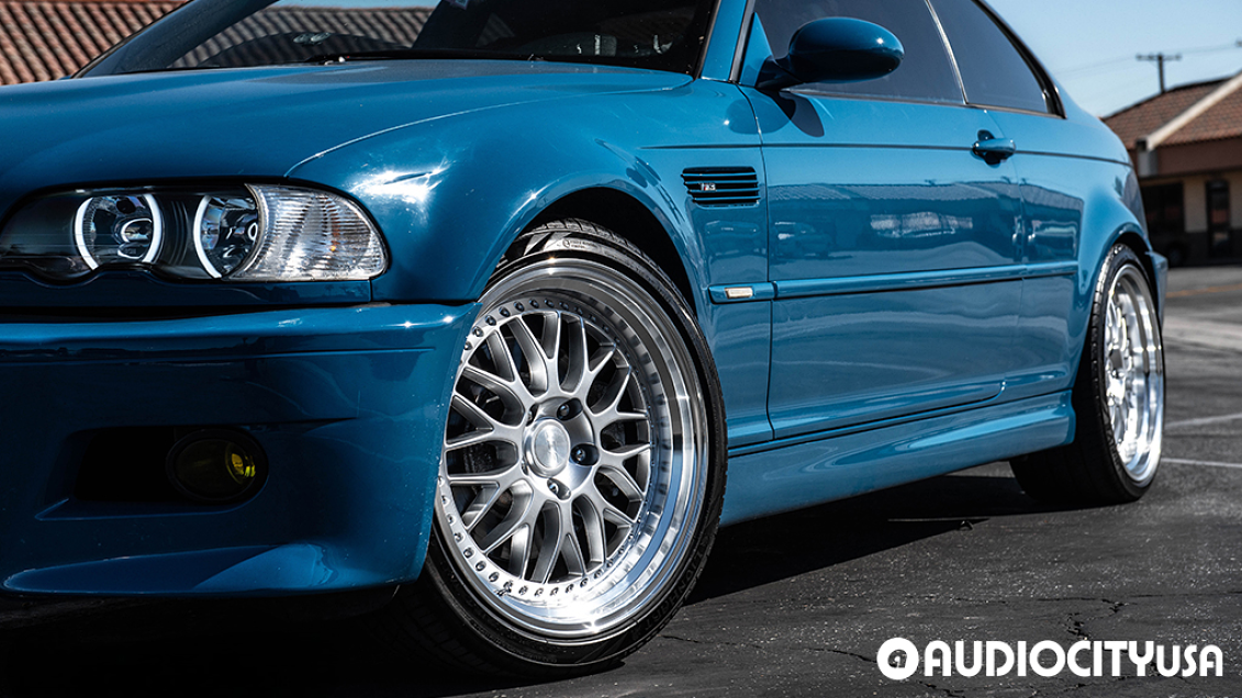 2004 BMW M3 on 19" ESR Wheels SR01 Hyper Silver | Gallery | AudioCityUSA