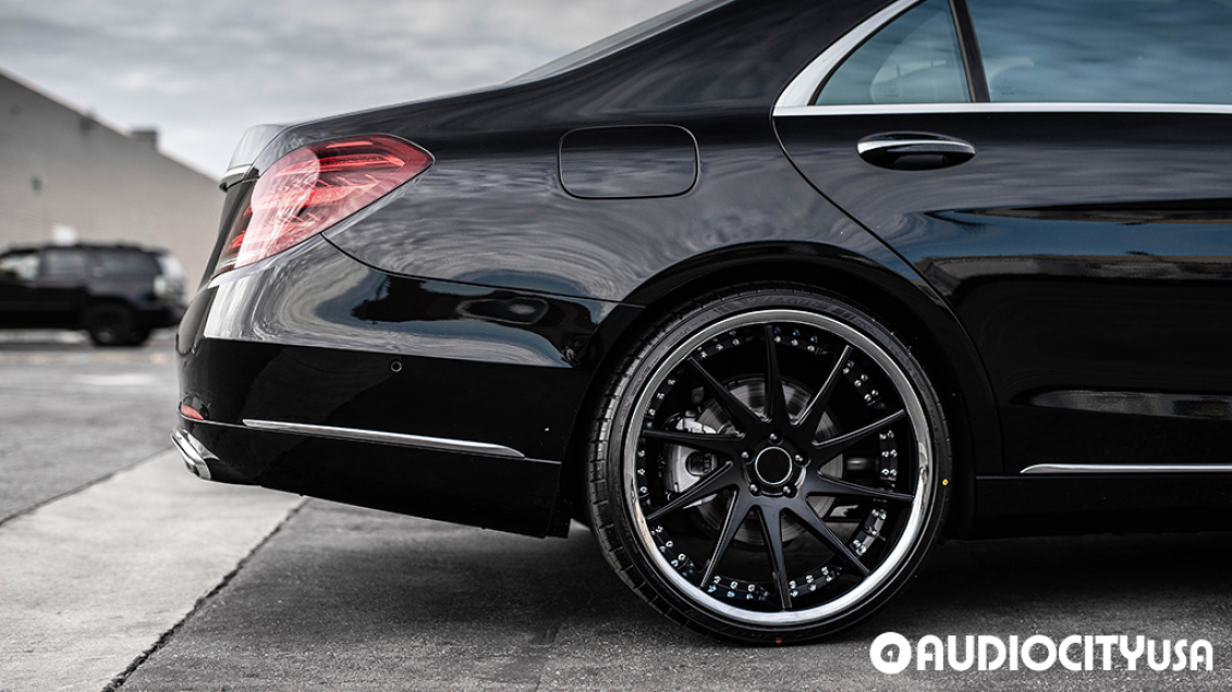 2018 Mercedes-Benz S-Class on 22" Azad Wheels AZ23 Semi Matte Black ...