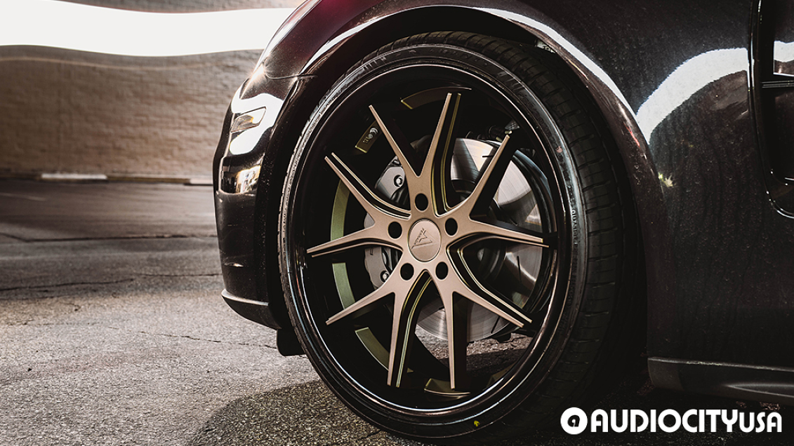 2019 Porsche Panamera on 22" Ferrada Wheels FR2 Matte Bronze with Gloss ...