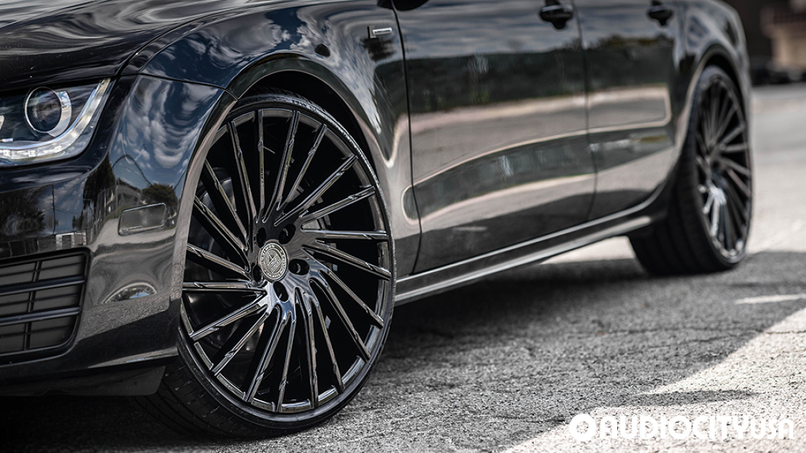 2013 Audi A7 on 22" Lexani Wheels Wraith Gloss Black | Gallery ...