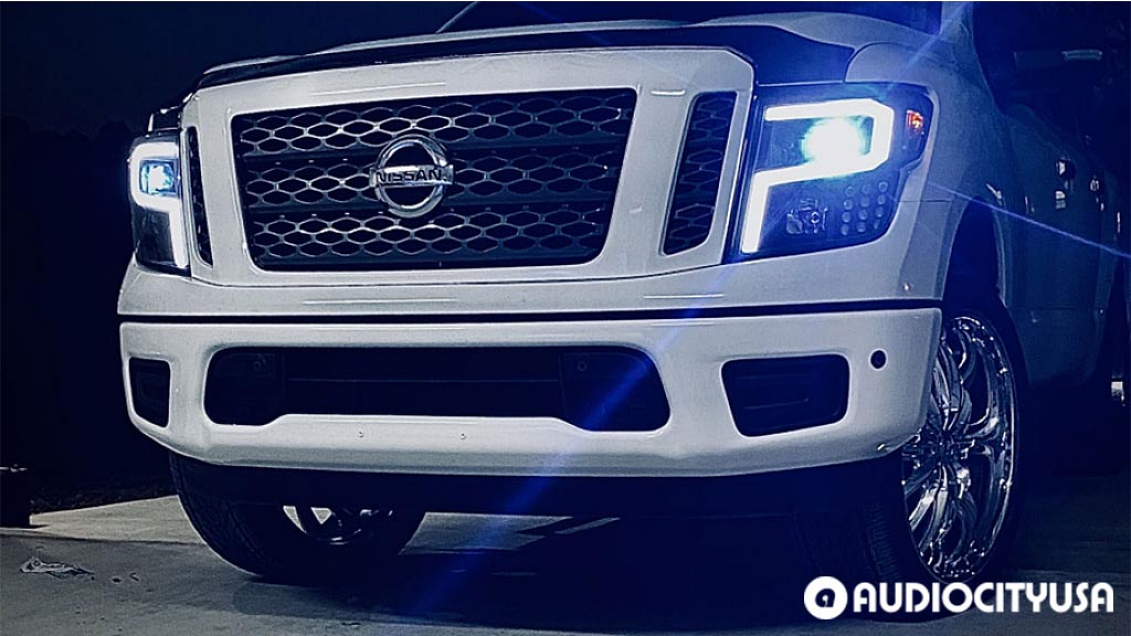 2018 Nissan Titan on 24" Borghini Wheels B15 Chrome | Gallery ...