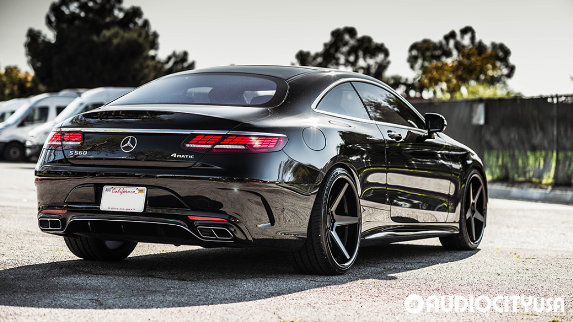2018 Mercedes-Benz S-Class on 22" Ferrada Wheels FR3 Matte Black with ...