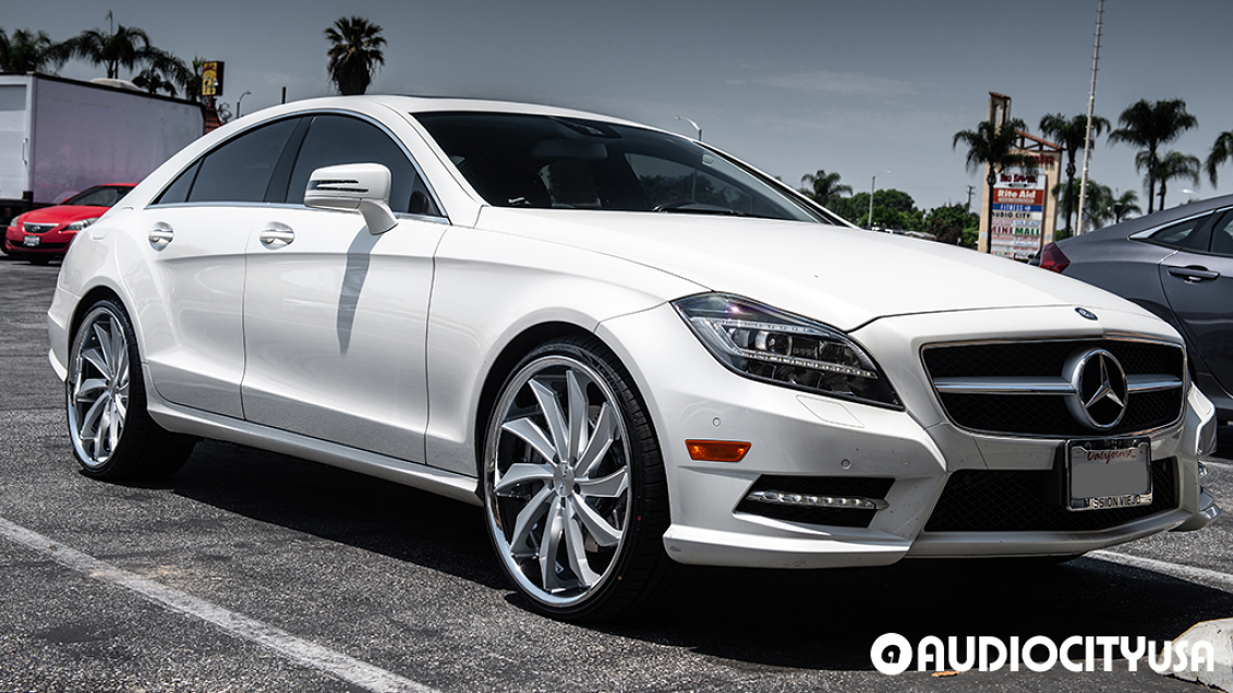 2014 Mercedes-Benz CLS-Class on 22" Azad Wheels AZ911 Brushed Face with ...