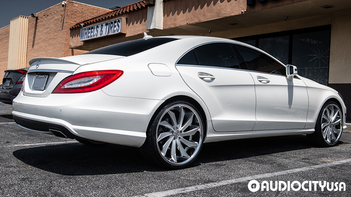 2014 Mercedes-Benz CLS-Class on 22" Azad Wheels AZ911 Brushed Face with ...