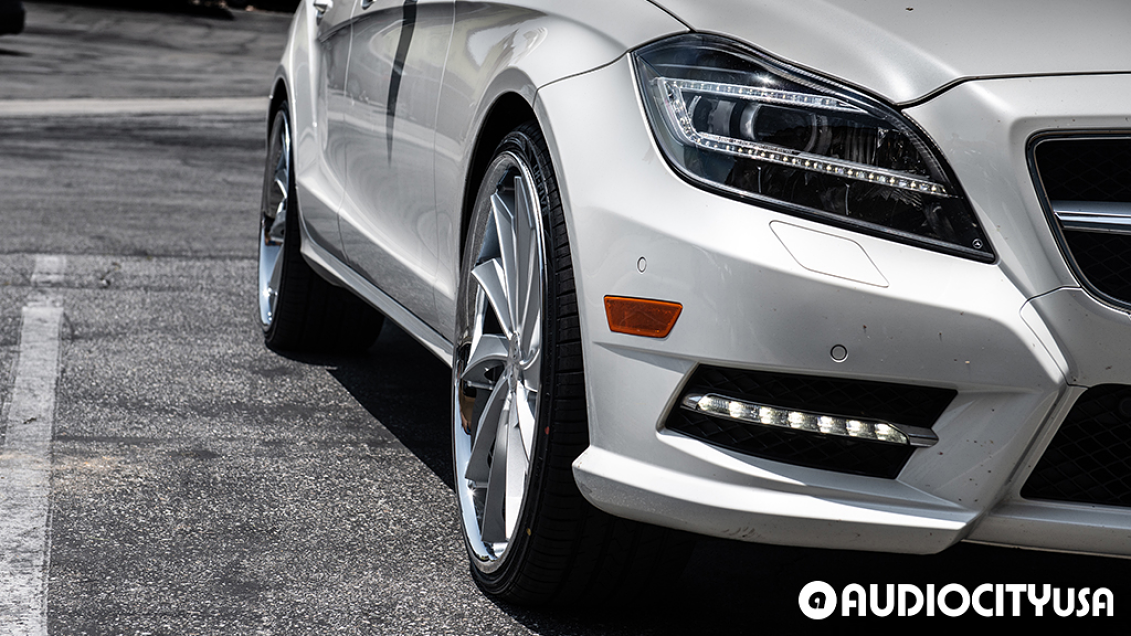 2014 Mercedes-Benz CLS-Class on 22" Azad Wheels AZ911 Brushed Face with ...
