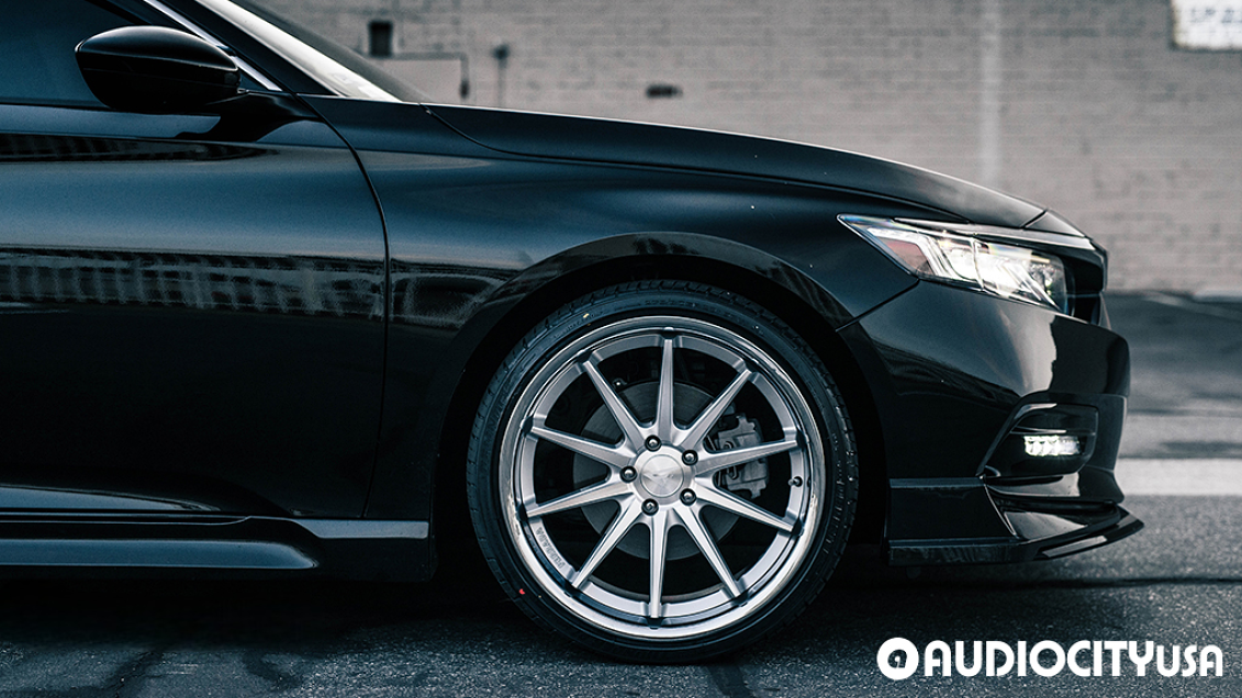 2019 Honda Accord on 20" Ferrada Wheels FR4 Silver Machined with Chrome ...