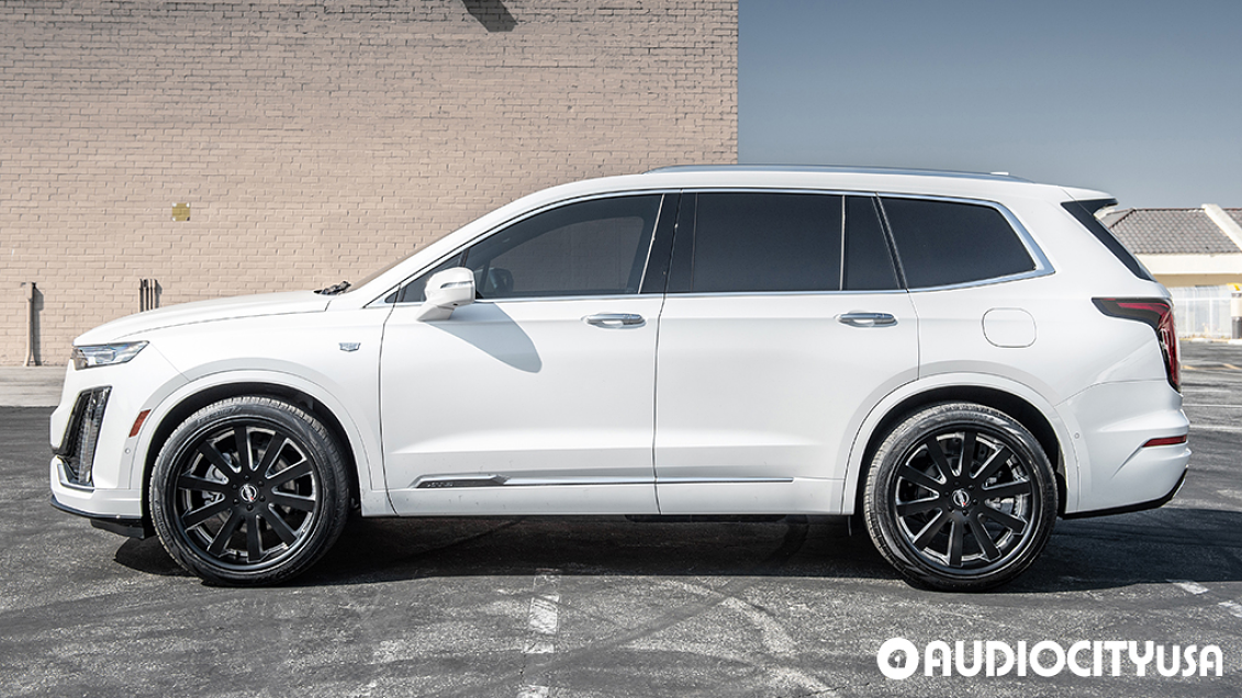 2020 Cadillac XT6 on 22" Heavy Hitters Wheels HH10 Satin Black Milled ...