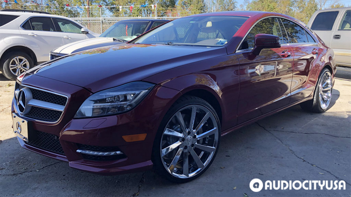 2013 Mercedes-Benz CLS-Class on 20" Koko Kuture Wheels Kapan Chrome ...