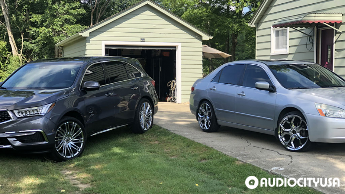 2003 Honda Accord on 22" MKW Wheels M121 Chrome | Gallery | AudioCityUSA