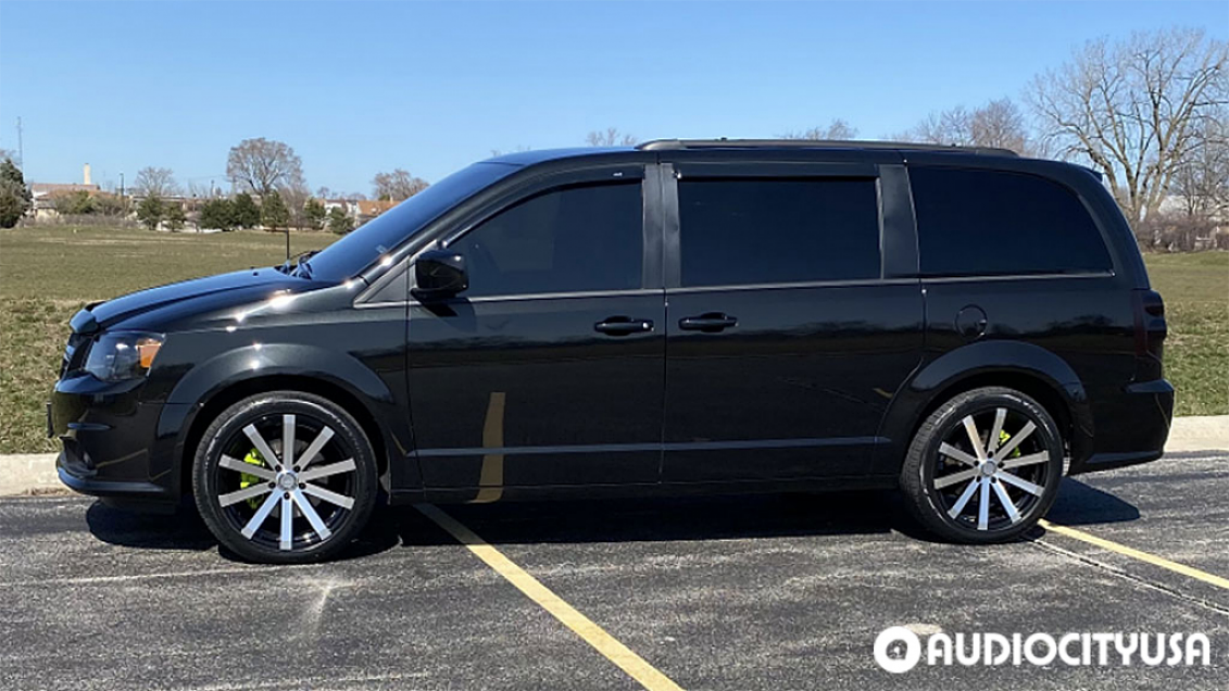 2020 Dodge Grand Caravan 2WD on 20" Velocity Wheels VW12 Black machined ...