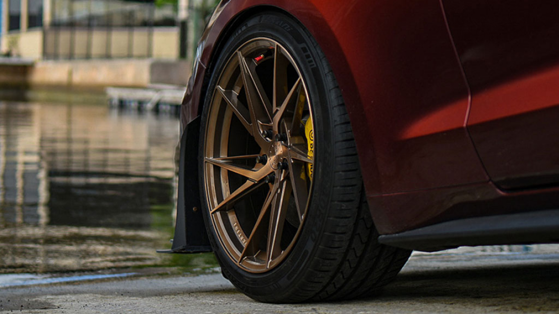 2020 Ford Mustang GT on 20" Vertini Wheels RFS1.9 Brushed Dual Bronze ...