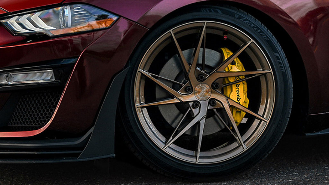2020 Ford Mustang GT on 20" Vertini Wheels RFS1.9 Brushed Dual Bronze ...