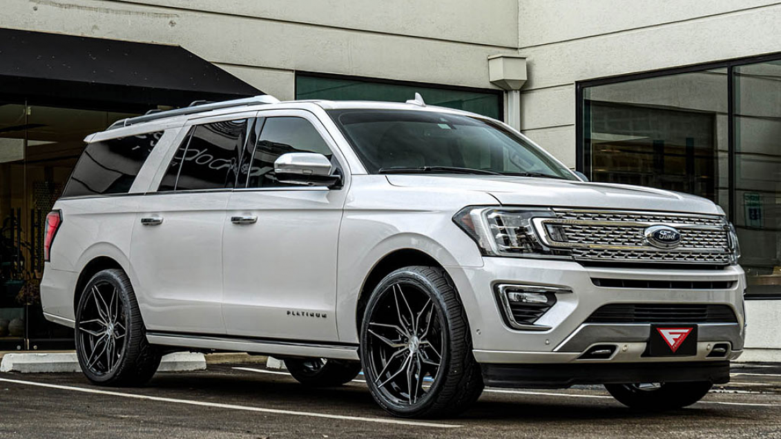 2018 Ford Expedition on 22" Ferrada Wheels FT5 Black Machined | Gallery ...