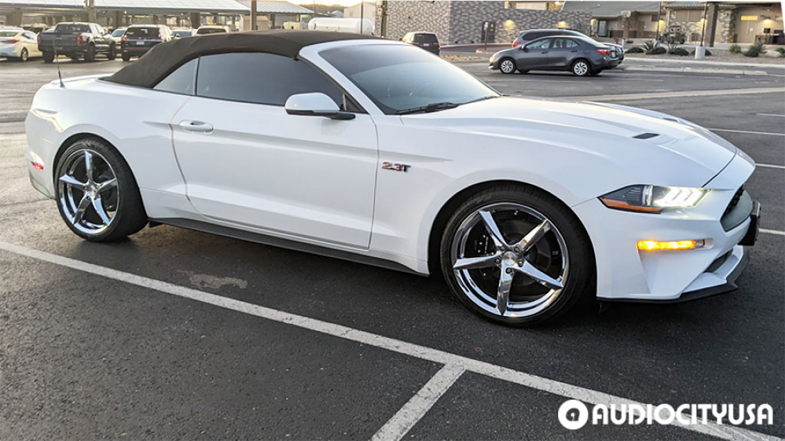 2019 Ford Mustang on 20" MKW Wheels M120 Chrome | Gallery | AudioCityUSA