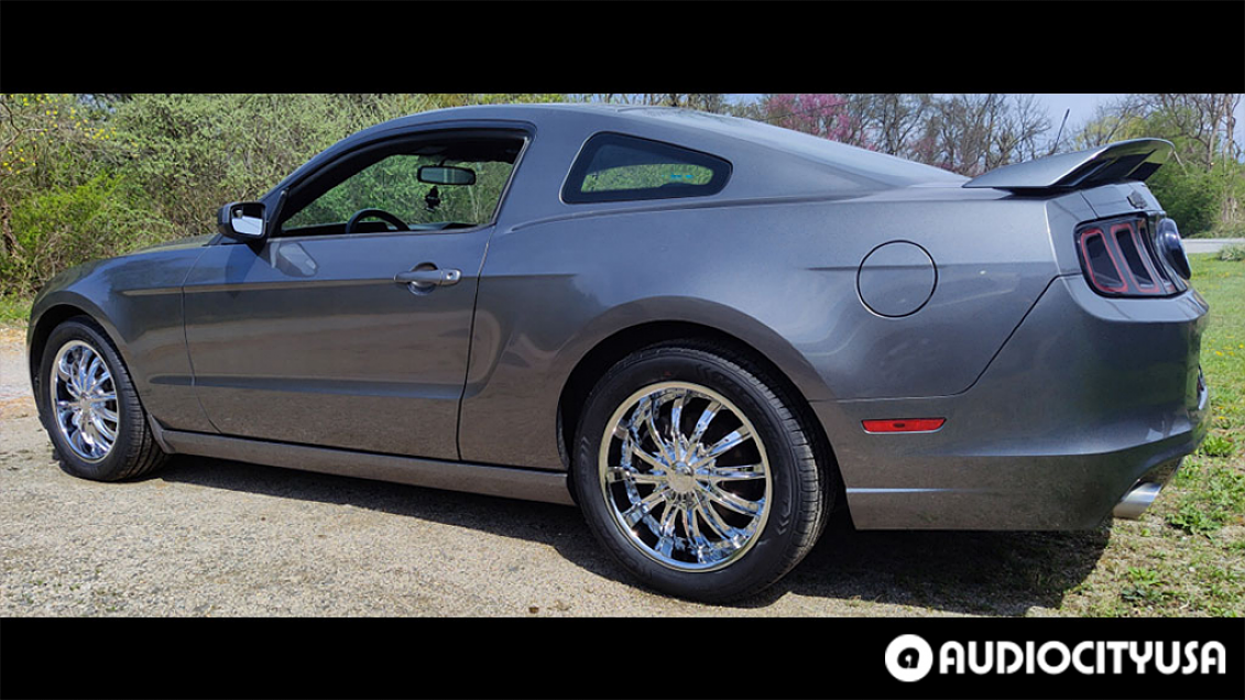 2014 Ford Mustang on 18" Borghini Wheels B18 Chrome | Gallery ...