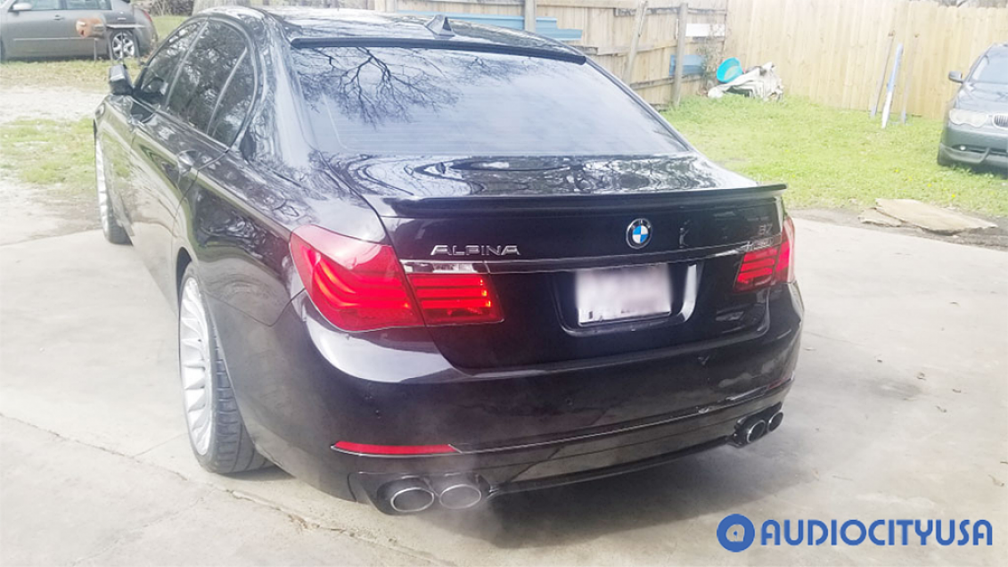 2015 BMW 7 Series on 22" XIX Wheels X59 Gloss Black with Chrome Lip ...