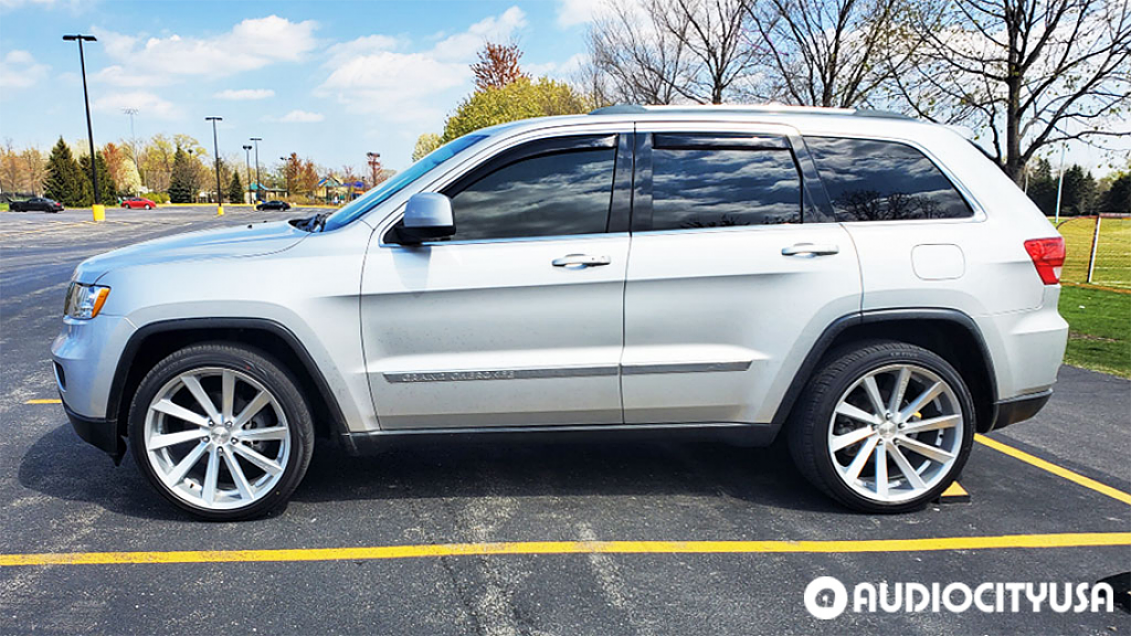 2011 Jeep Grand Cherokee on 22" Koko Kuture Wheels Kapan Silver ...
