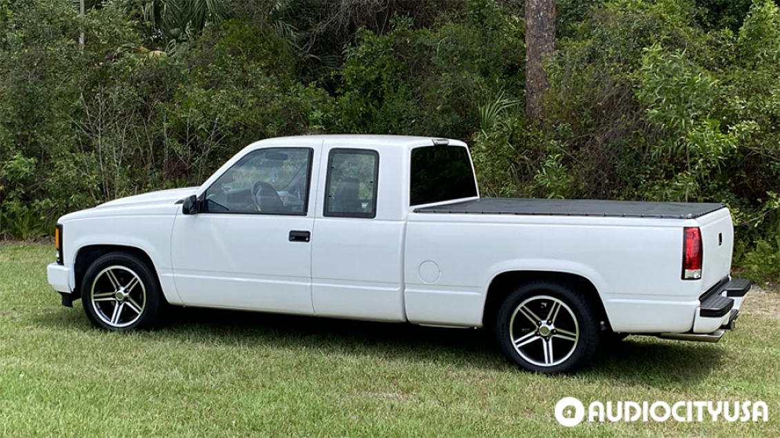 1995 Chevrolet C1500 on 18" IROC Wheels Replica Black Machined ...