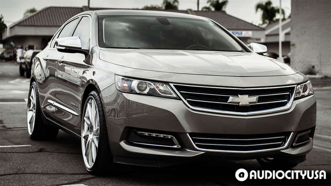 2019 Chevrolet Impala on 22" Azad Wheels AZ23 Silver Machined with ...