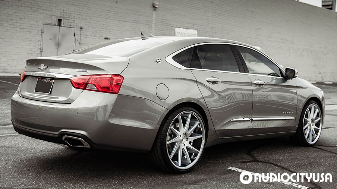 2019 Chevrolet Impala on 22" Azad Wheels AZ23 Silver Machined with ...