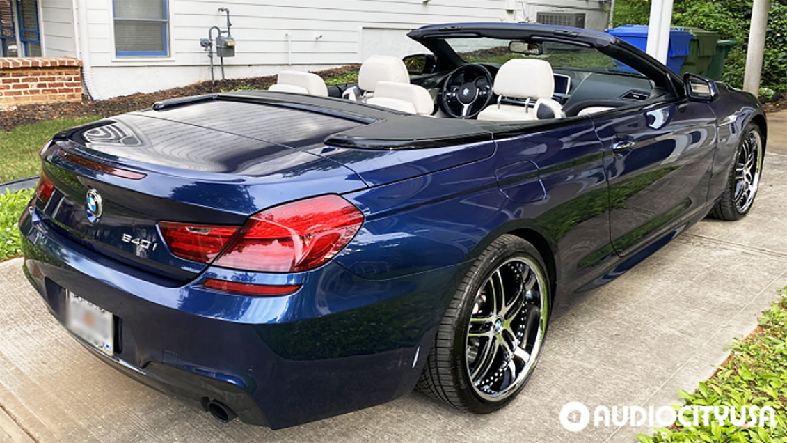 2015 BMW 640I Convertible on 20" XIX Wheels X15 Black Machined with SS ...