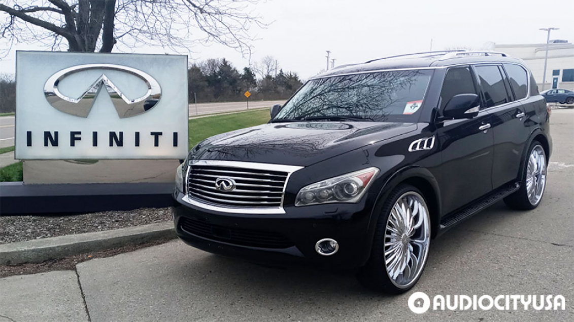 2012 Infiniti QX56 on 28" Velocity Wheels VW11 Chrome | Gallery ...