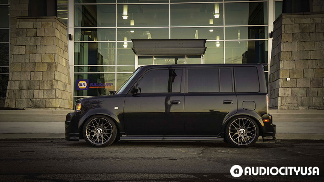 2005 Scion xB on 17" Rotiform Wheels RSE Matte Anthracite | Gallery ...