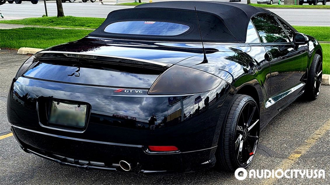 2007 Mitsubishi Eclipse on 20" Koko Kuture Wheels Kapan Gloss Black ...