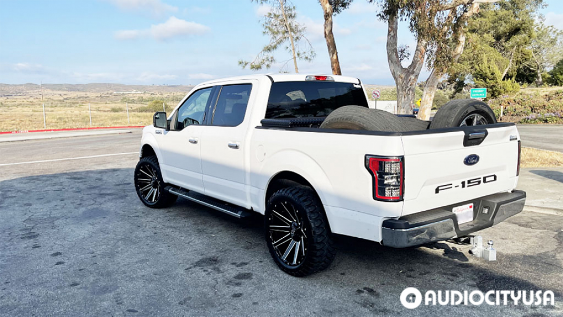 2020 Ford F-150 on 22" Fuel Off-Road Wheels D615 Contra Glass Black ...