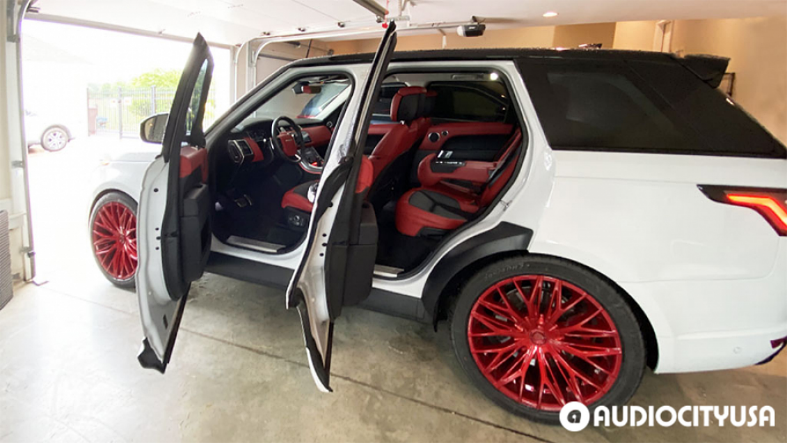 2019 Land Rover Range Rover on 22" Lexani Wheels Aries Custom Candy Red ...