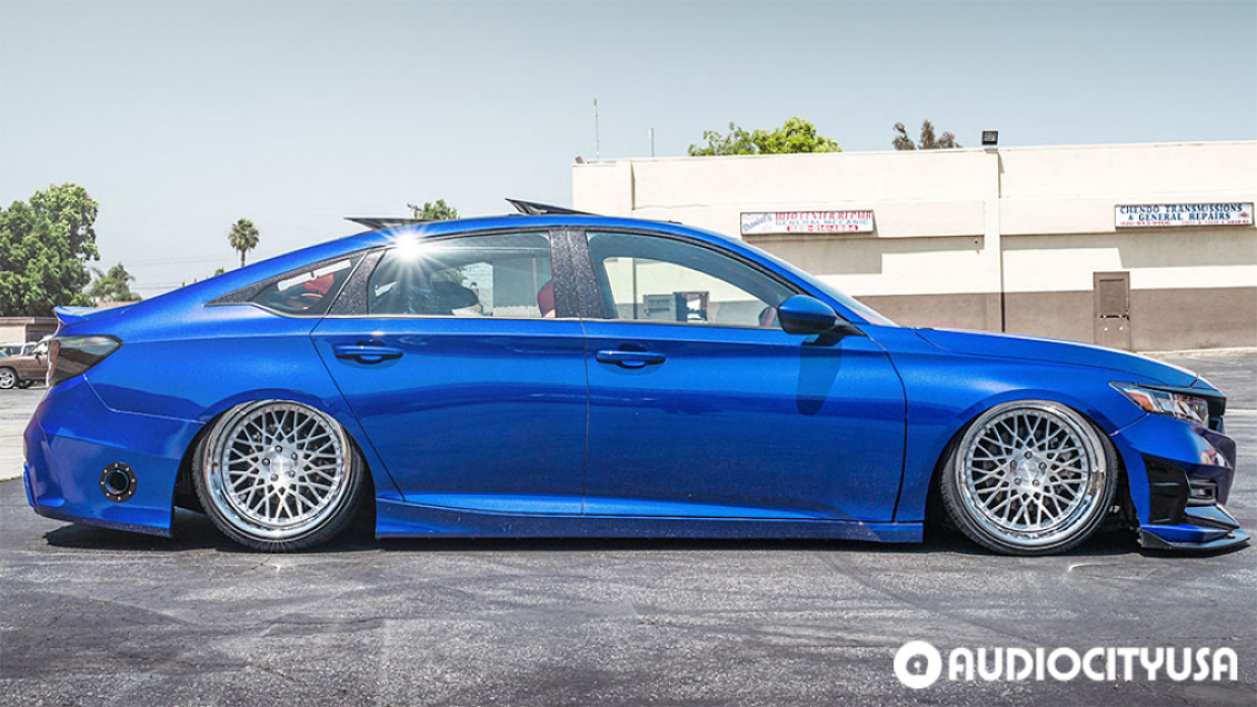 2019 Honda Accord on 20" Rennen Wheels CSL 5 Silver Brushed with Chrome ...