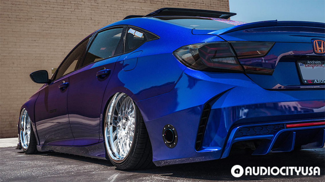 2019 Honda Accord on 20" Rennen Wheels CSL 5 Silver Brushed with Chrome ...