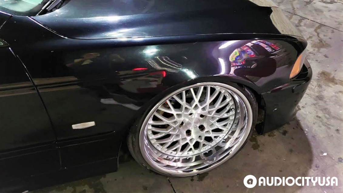 2002 BMW V90 T5 Wagon on 20" Rennen Wheels CSL 5 Silver with Chrome ...