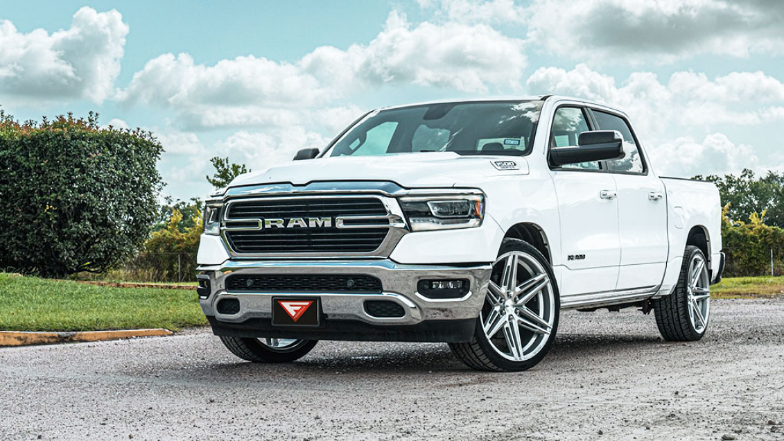 2020 RAM 1500 on 24" Ferrada Wheels FT4 Silver Machined | Gallery ...