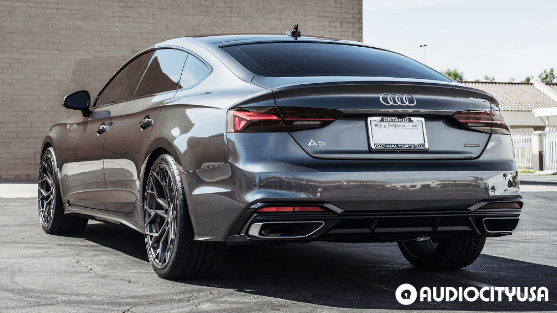 2021 Audi A5 on 20" Stance Wheels SF10 Brushed Dual Gunmetal | Gallery ...