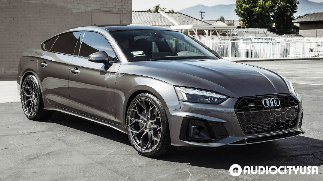 2021 Audi A5 on 20" Stance Wheels SF10 Brushed Dual Gunmetal | Gallery ...