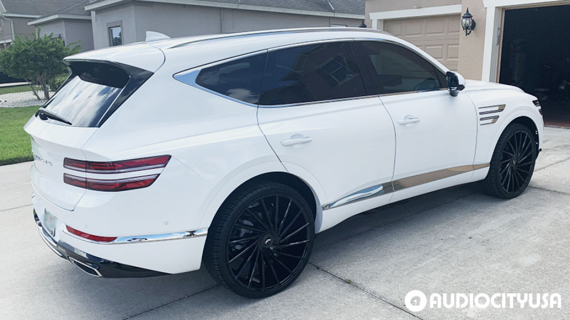 2021 Genesis GV80 on 24" Asanti Wheels ABL-18 Matar Gloss Black ...
