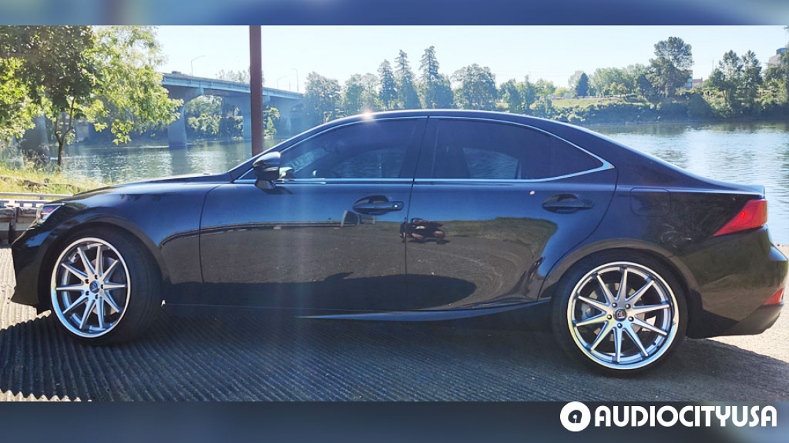 2019 Lexus IS Series on 20" Rohana Wheels RC10 Machined Silver ...