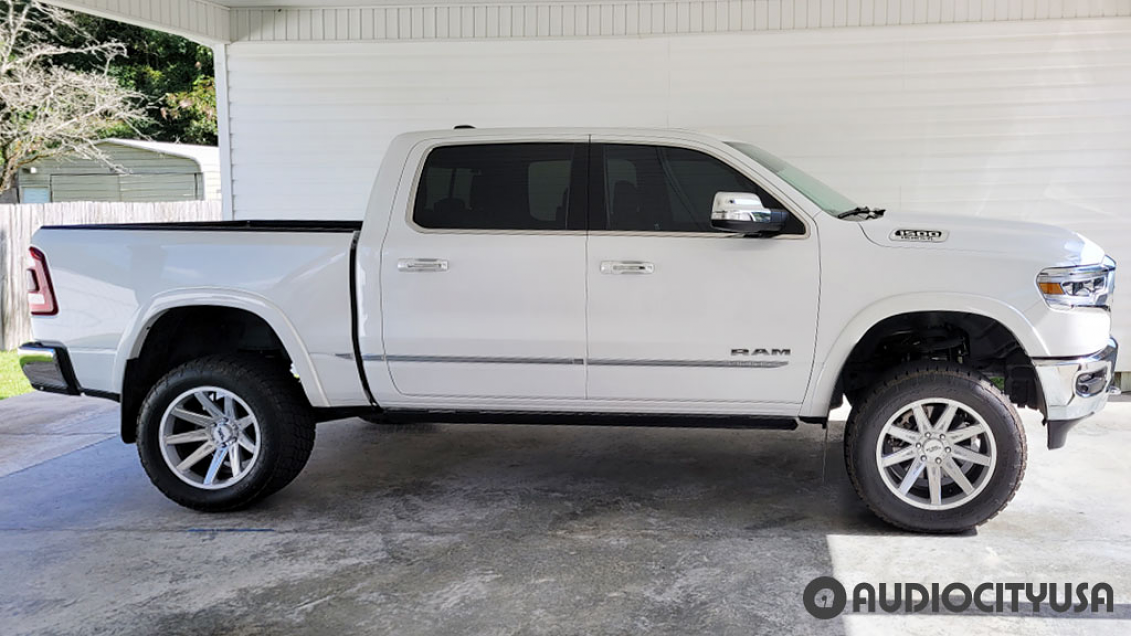 2019 RAM 1500 on 20" Off-Road Monster Wheels M25 Silver Brushed ...